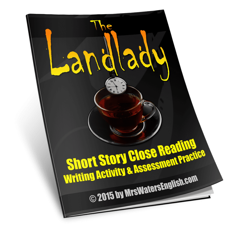 The Landlady by Roald Dahl Close Reading Assessment and Writing Project ...