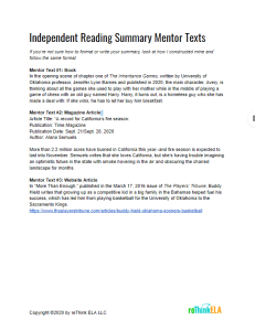 No Prep Sub Plans - reThink ELA