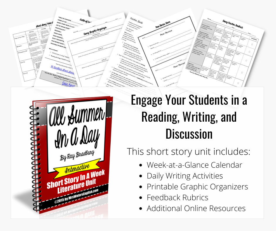All Summer in a Day Lesson Plan by reThink ELA