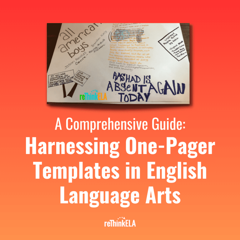 Harnessing One-Pager Templates in English Language Arts: A ...