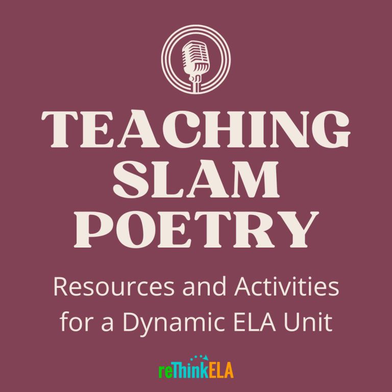 Teaching Slam Poetry: Resources and Activities